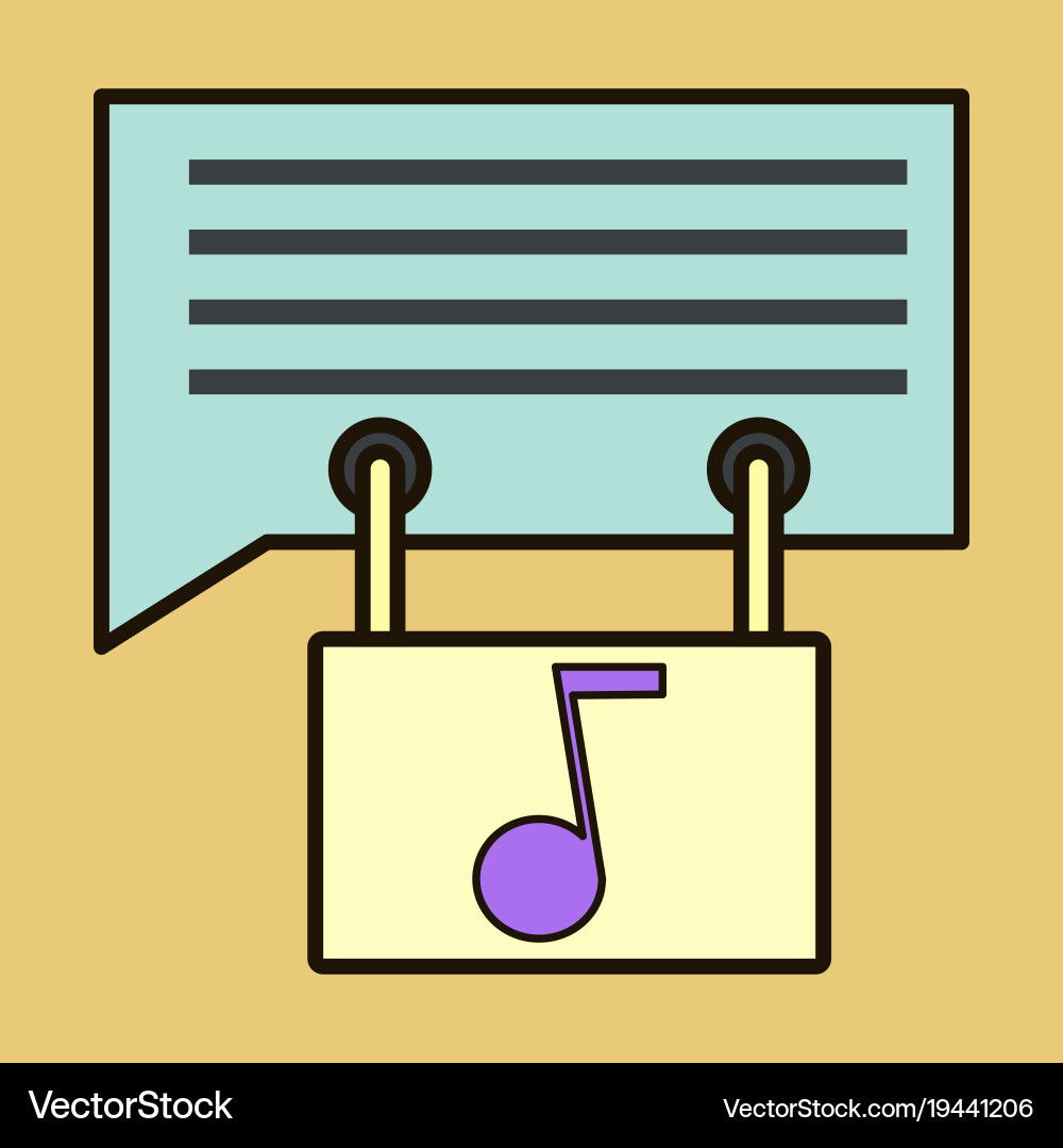 Flat Voice Mail-Symbol Lautsprecher Symbol Audio-Nachricht