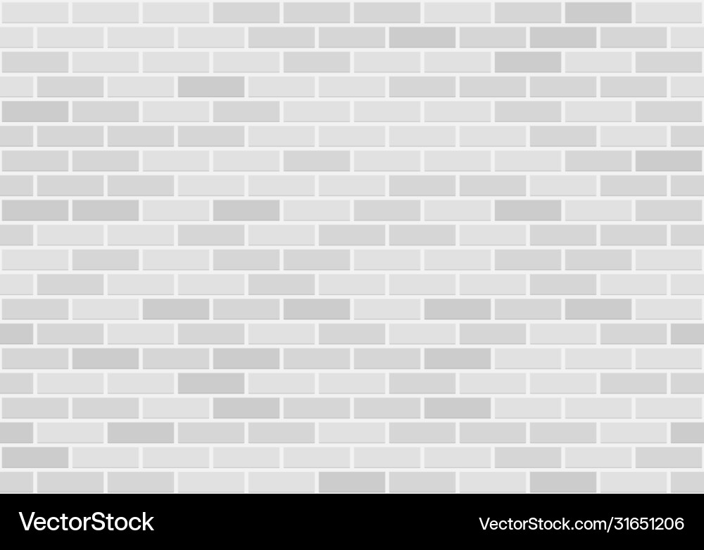 White brick wall seamless pattern Royalty Free Vector Image