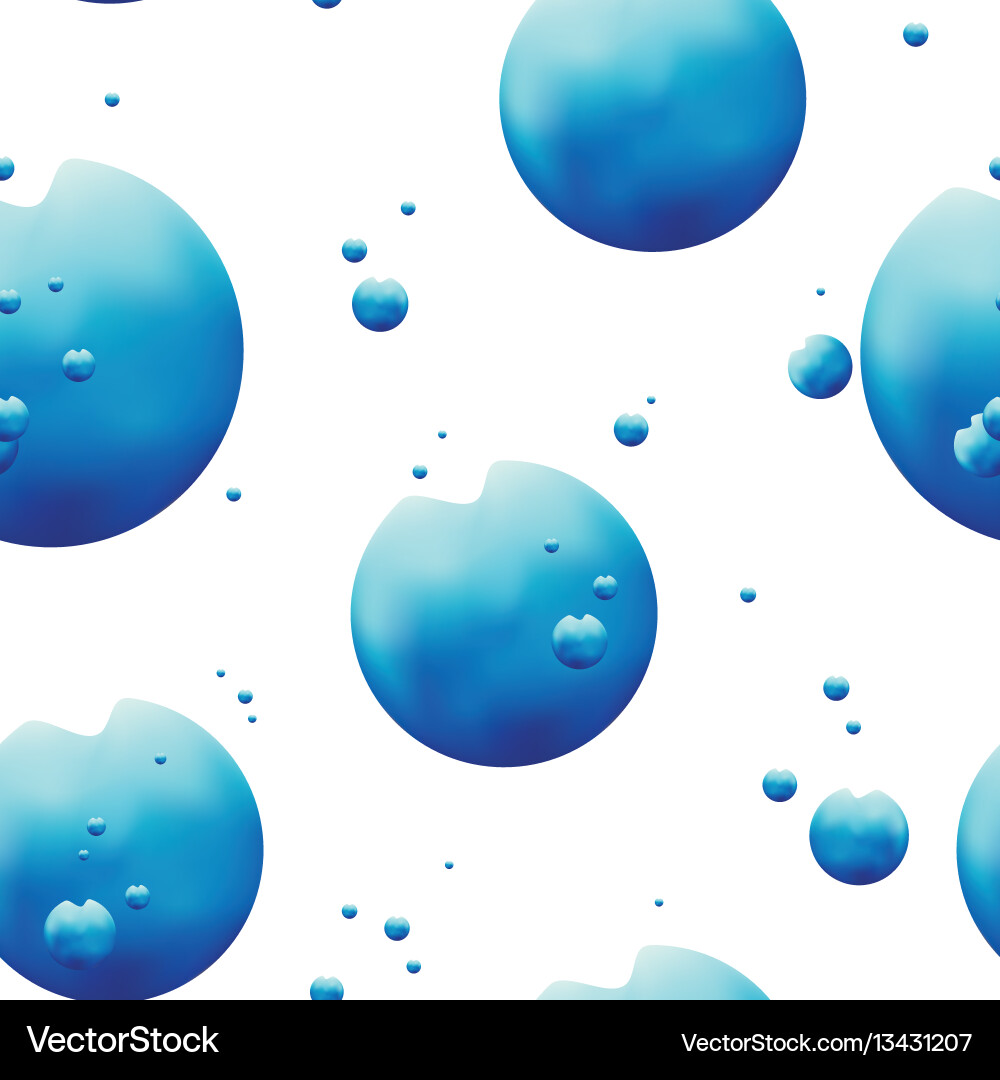 Abstract drops seamless pattern Royalty Free Vector Image