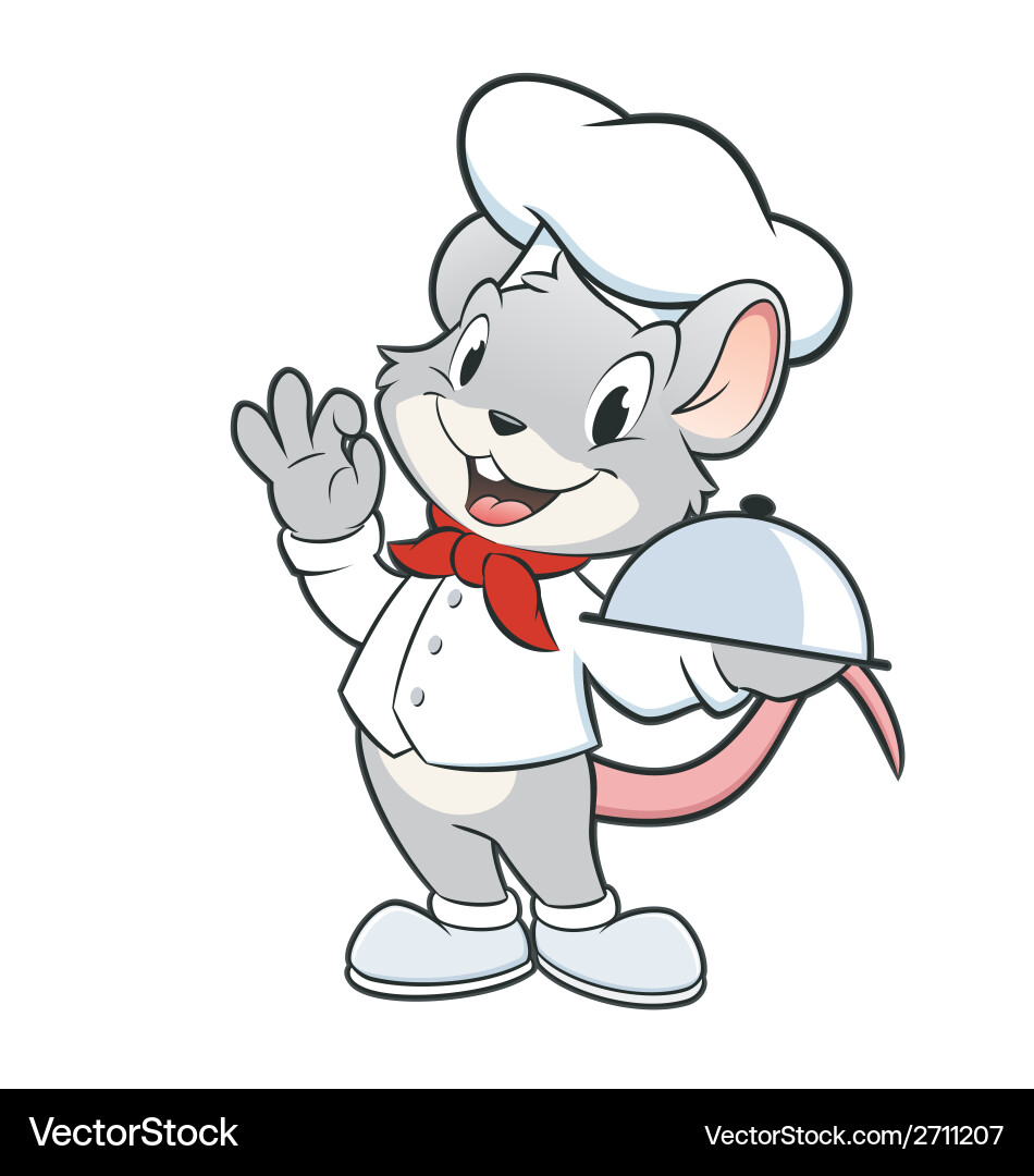 Chef mouse Royalty Free Vector Image - VectorStock