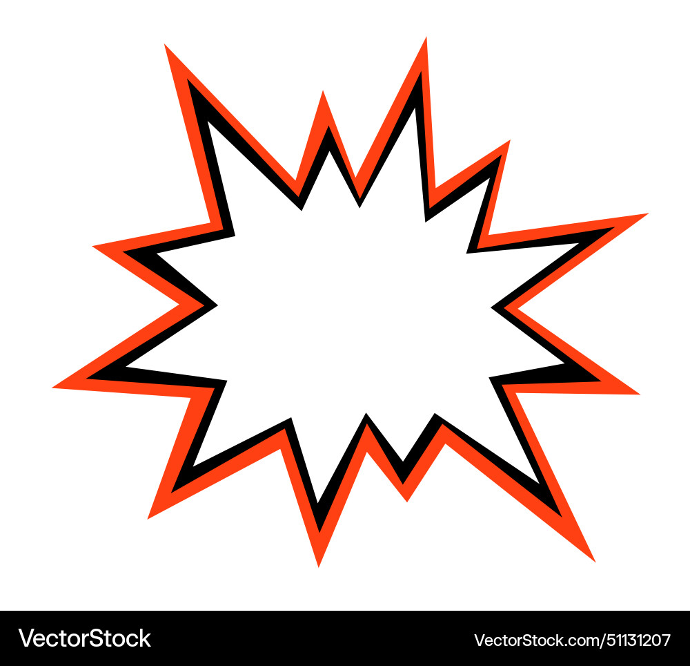 Edgy orange starburst design Royalty Free Vector Image