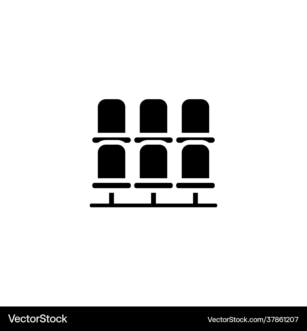 Grandstand icon in logotype Royalty Free Vector Image