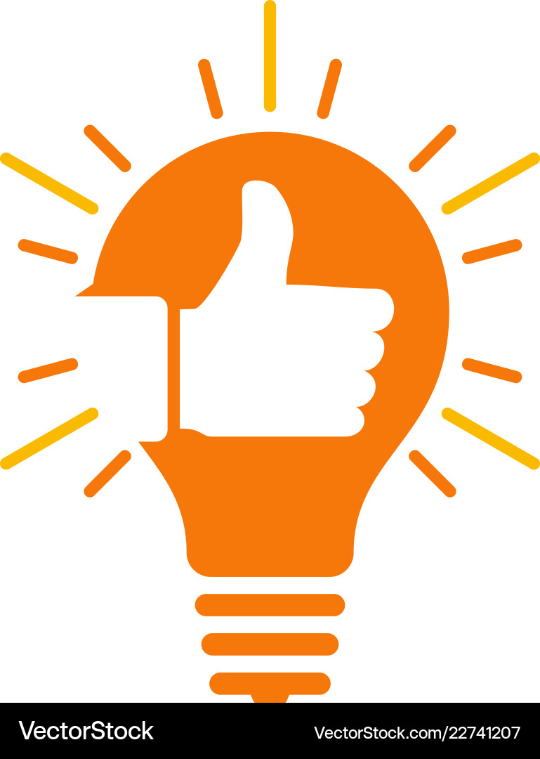 Idea Spark Logo Concept Royalty Free Vector Image