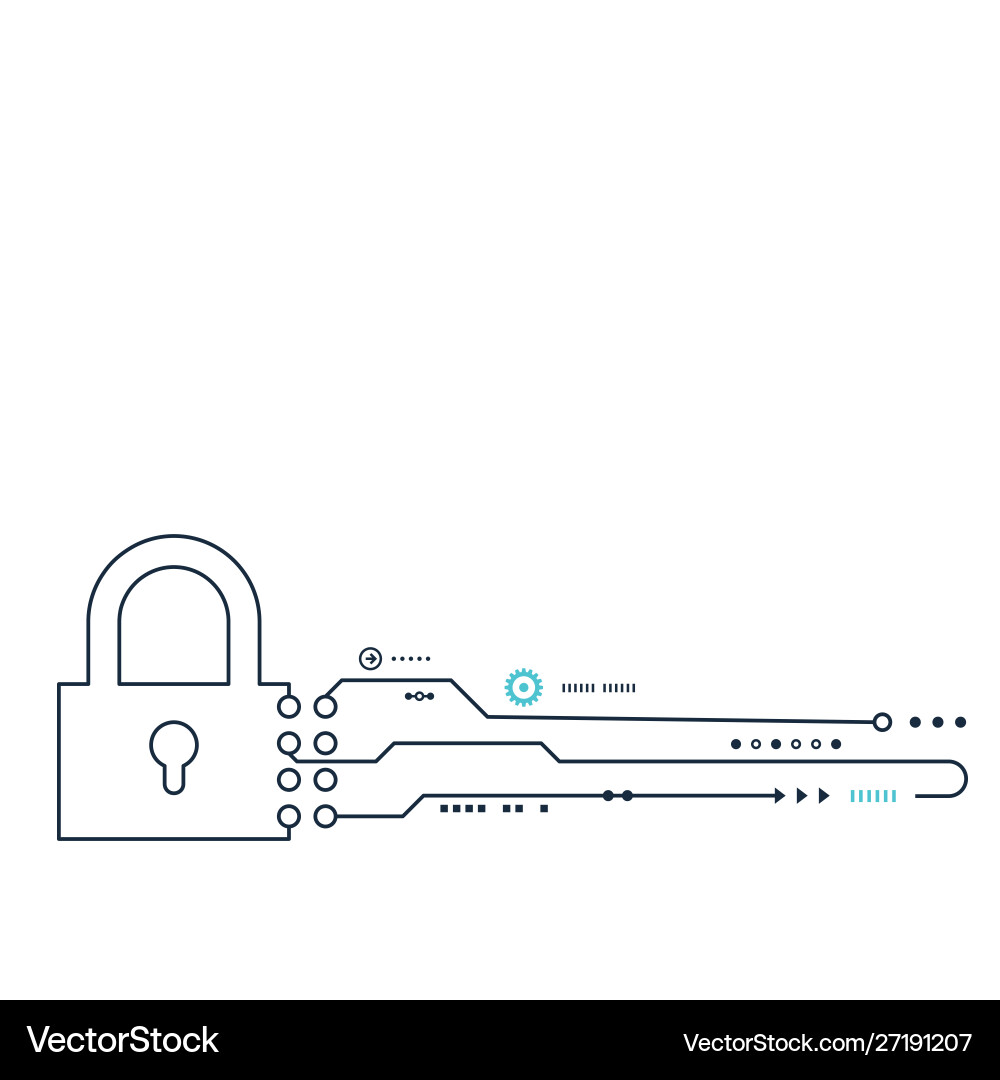 Internet security protection system Royalty Free Vector