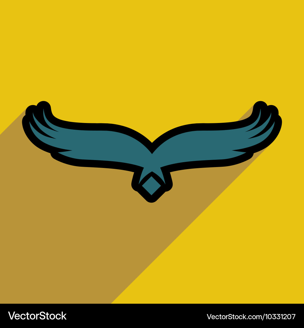 Stilvolle Silhouette Adler-Logo Lizenzfreies Vektorbild