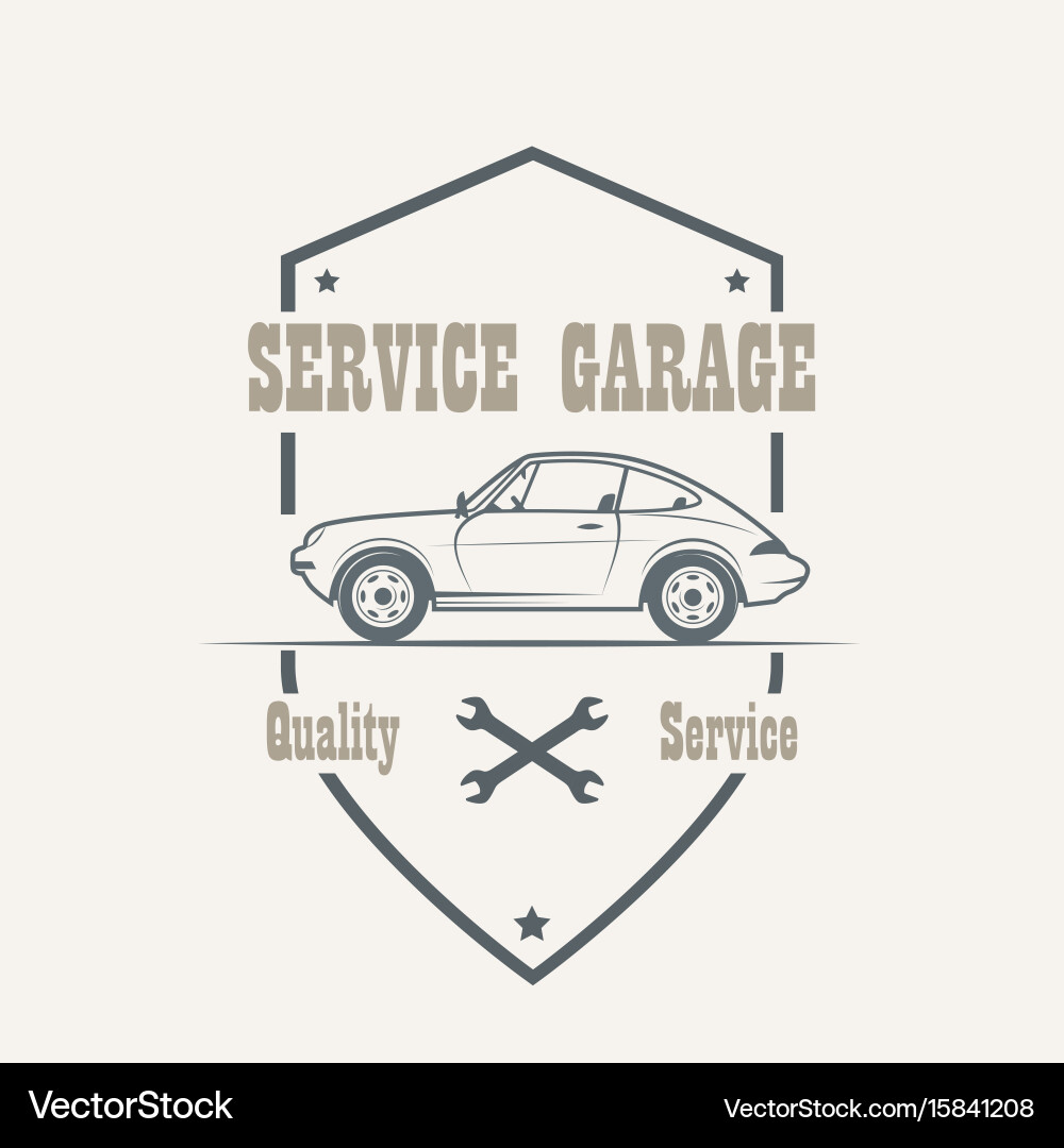 Car service labels Royalty Free Vector Image - VectorStock