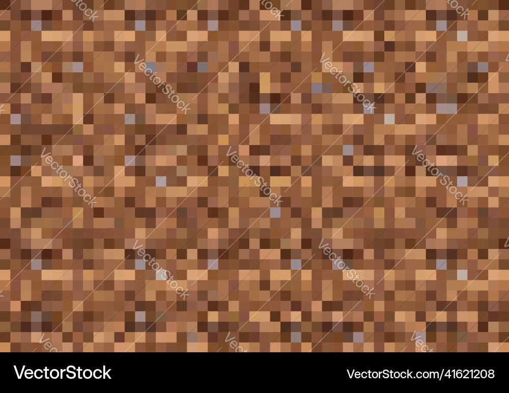 Cubic Pixel Spiel Boden Blöcke Hintergrundmuster Vektorbild