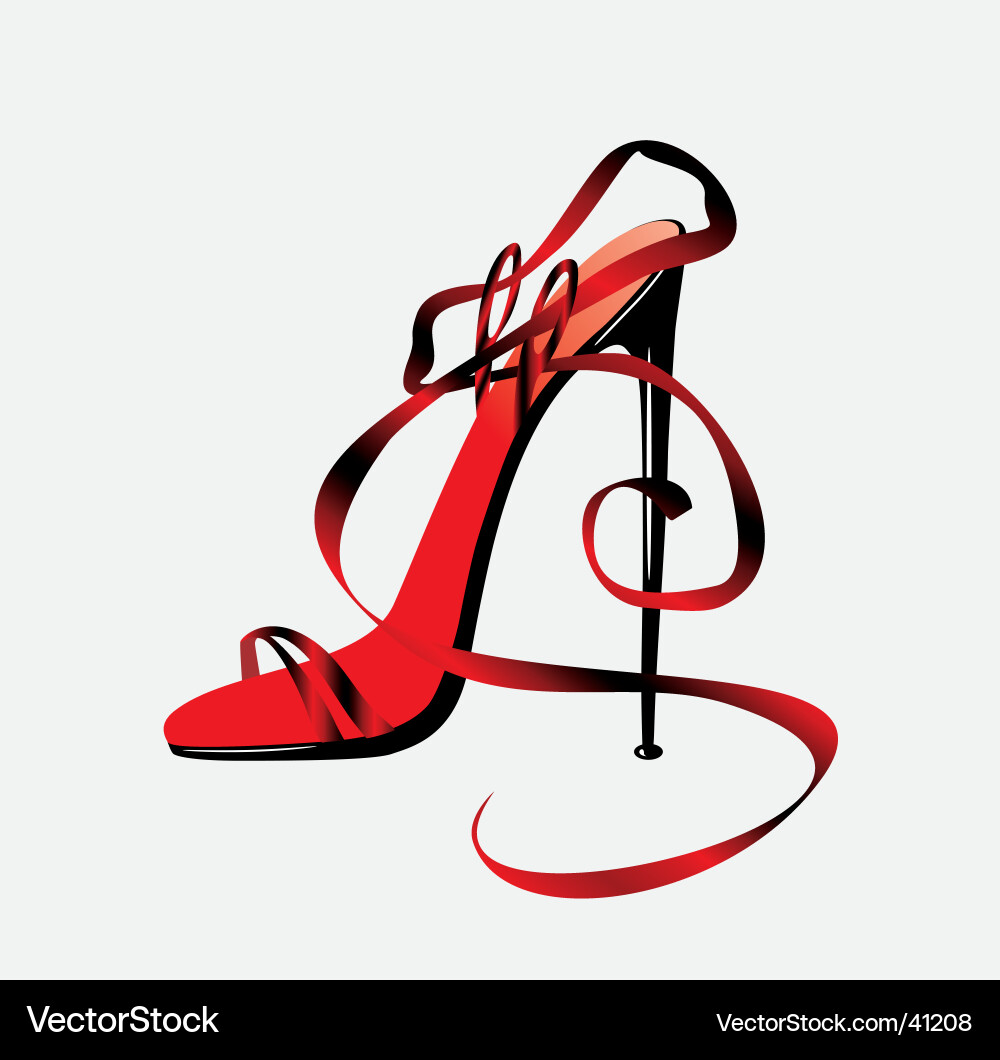 High heel stiletto Royalty Free Vector Image - VectorStock
