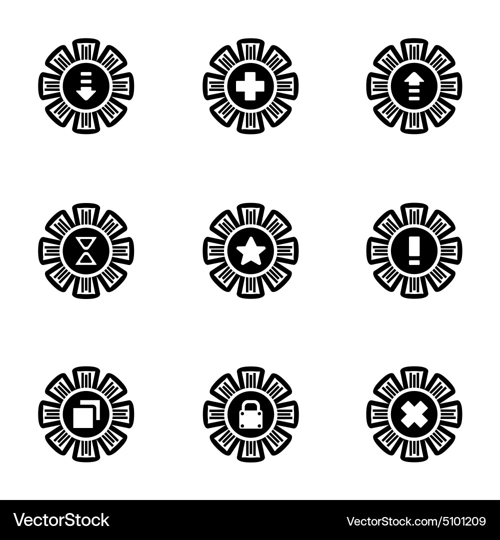 Archive icon set Royalty Free Vector Image - VectorStock