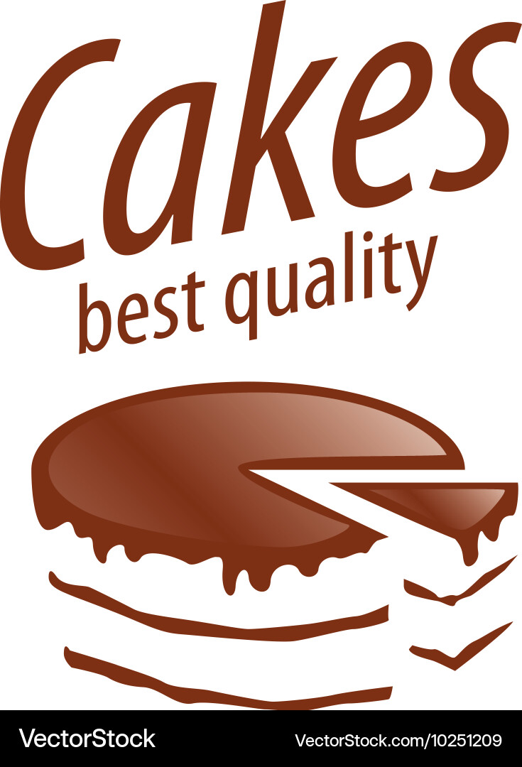 Cake logo Royalty Free Vector Image - VectorStock