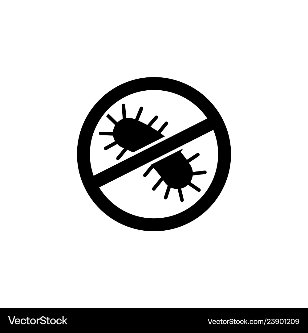 No bacterium icon element of virus premium Vector Image