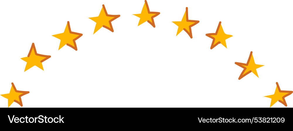 Portal magic star arch cartoon Royalty Free Vector Image