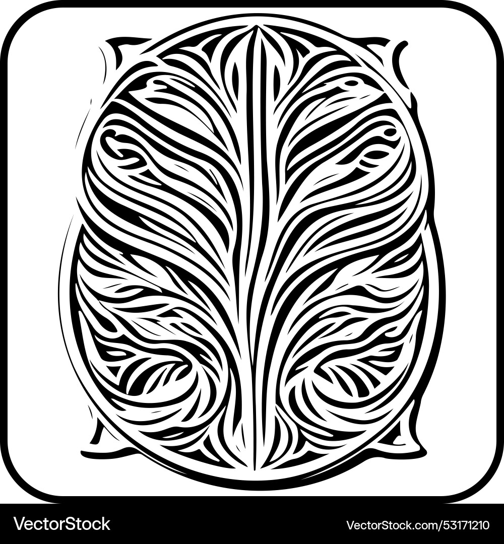 Laser engraving patterns ornament decoration Vector Image