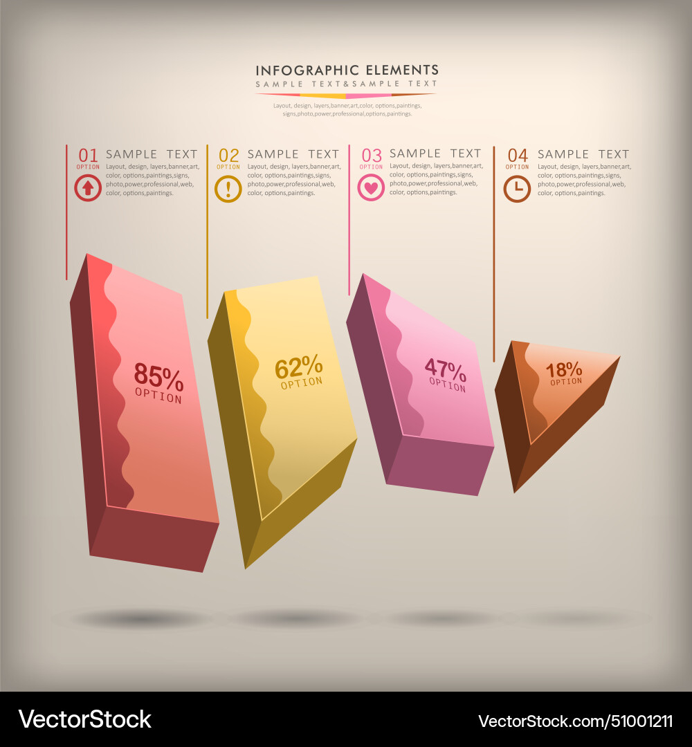 Abstract 3d cube infographics Royalty Free Vector Image Abstract 3d cube infographics Royalty Free Vector Image