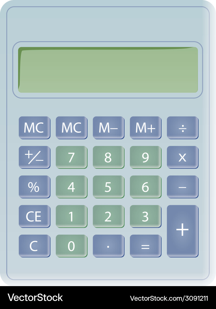 Calculator Royalty Free Vector Image - VectorStock