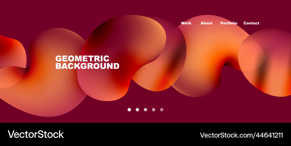 Fluid shapes abstract background Royalty Free Vector Image