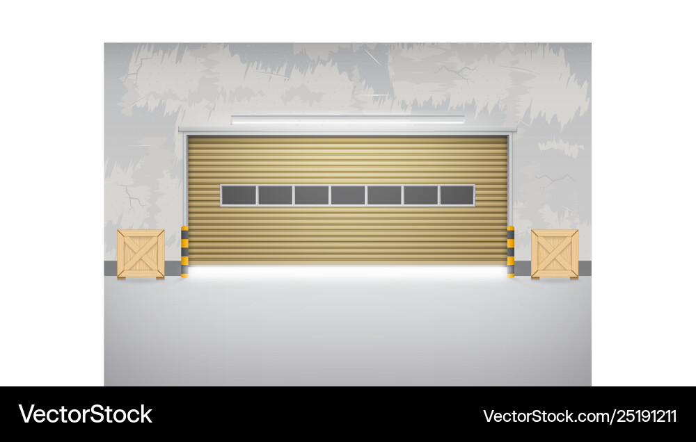 Shutter door Royalty Free Vector Image - VectorStock