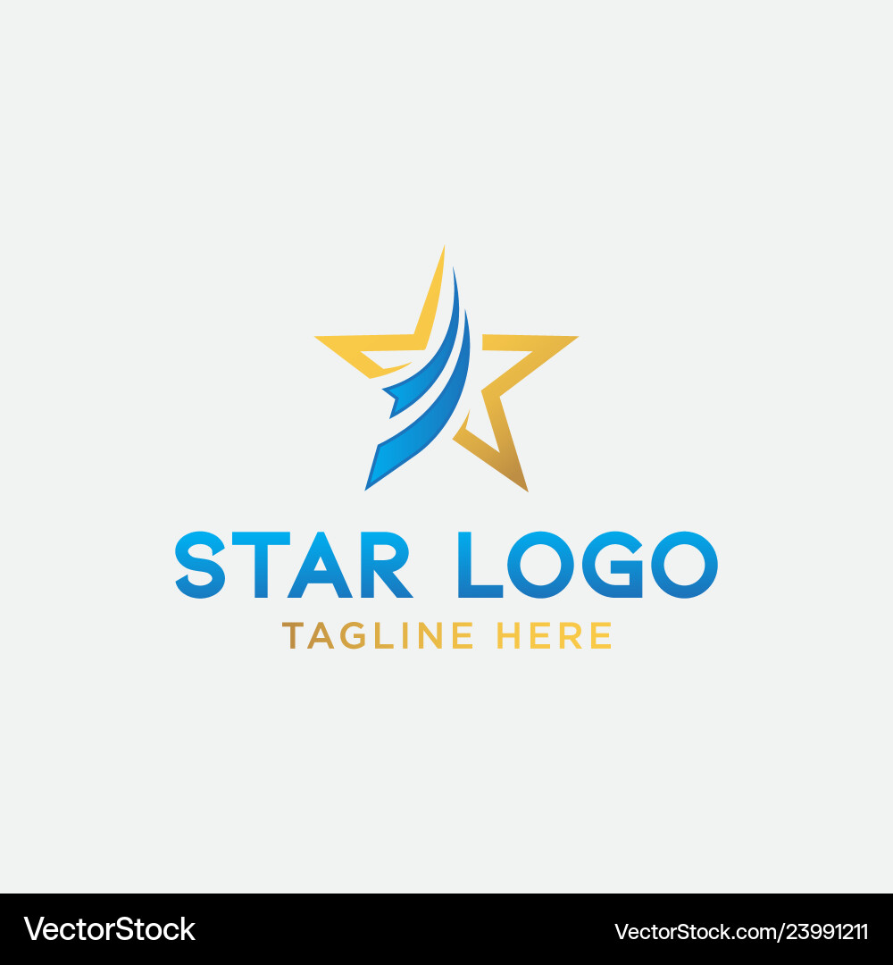 Star logo design Royalty Free Vector Image - VectorStock