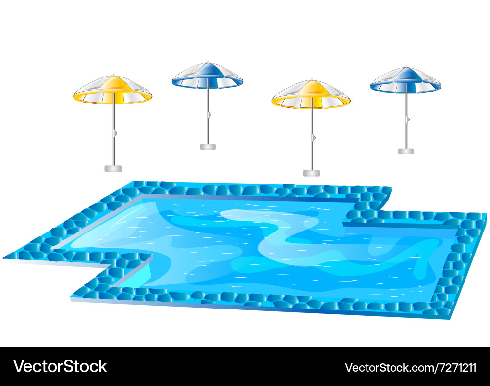 Swimming pool Royalty Free Vector Image - VectorStock