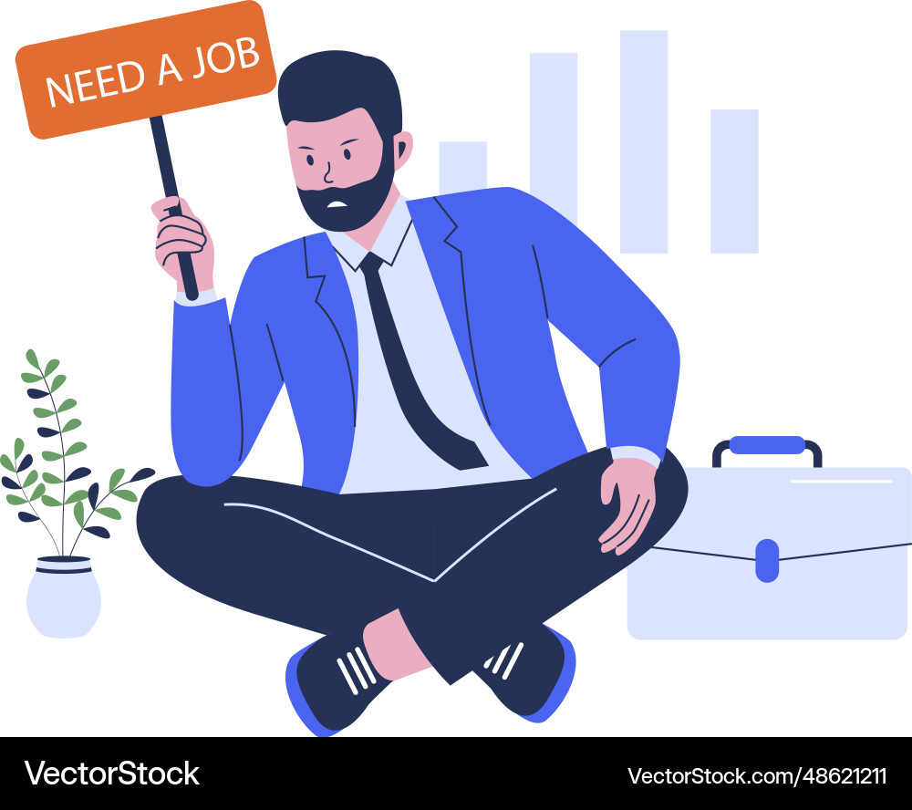 Unemployment Royalty Free Vector Image - VectorStock