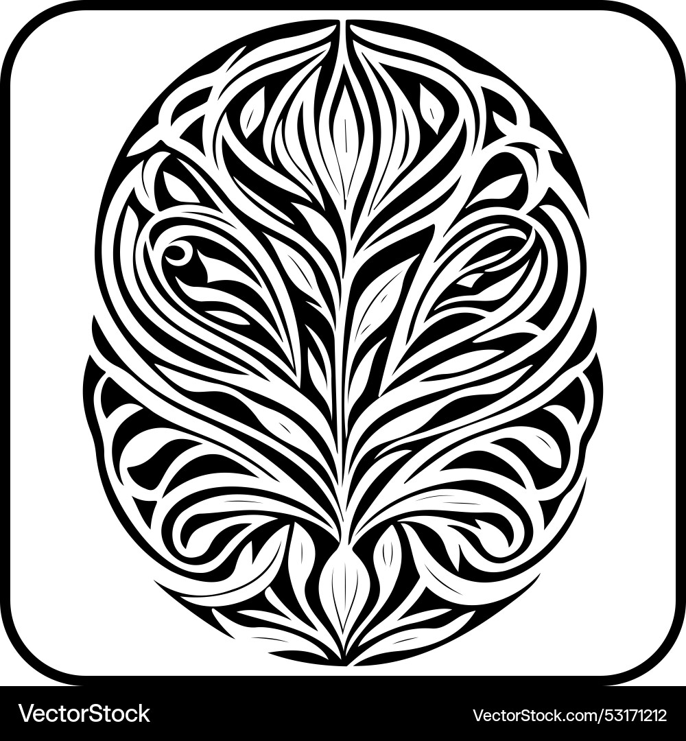 Laser engraving patterns ornament decoration Vector Image