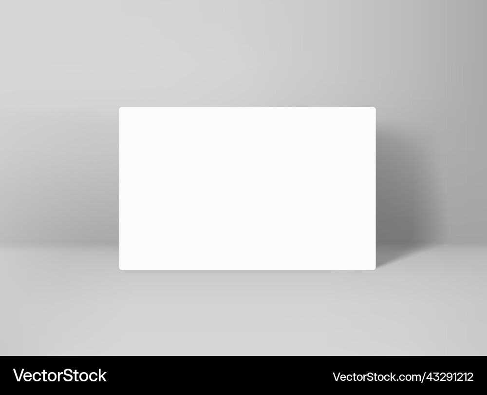White business card template 3d mockup Royalty Free Vector