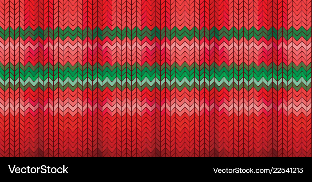 Christmas knitted background Royalty Free Vector Image