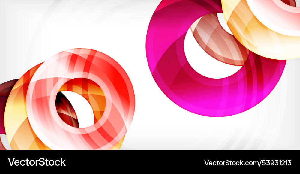 Circles round elements ring shapes premium Vector Image