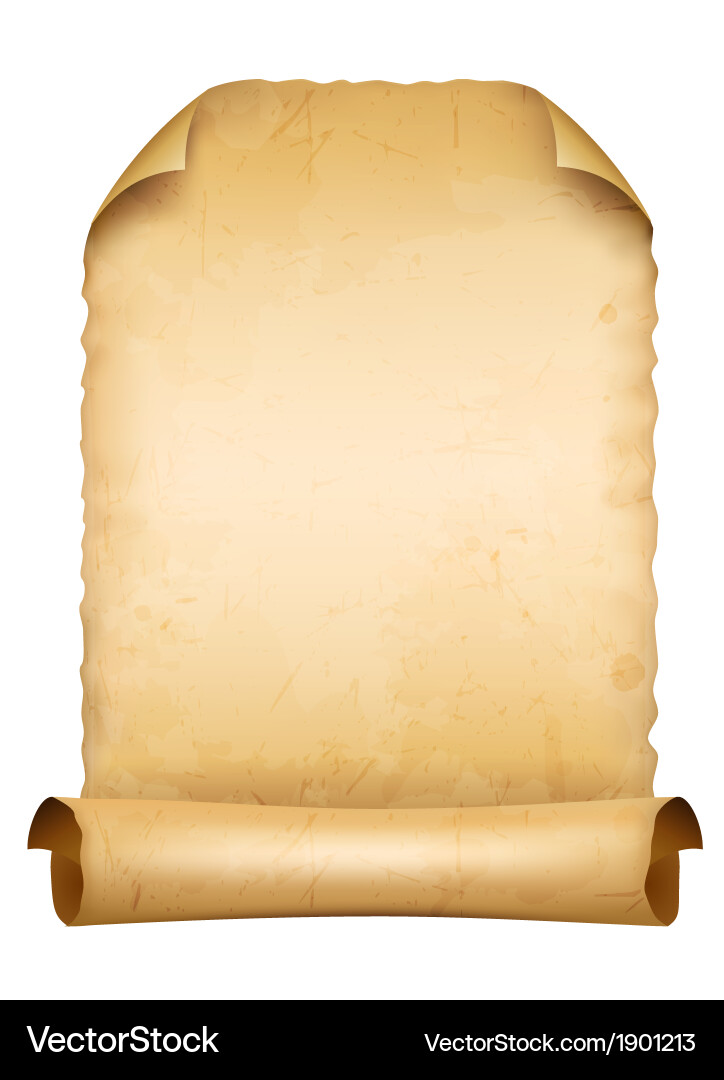 Old Paper Roll Vector Old Paper Scroll Vector Illustration