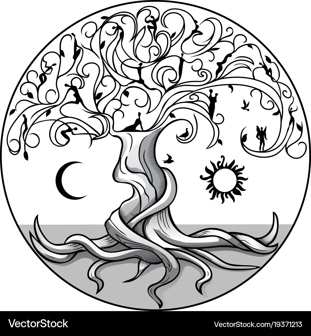 Tree of life2 Royalty Free Vector Image - VectorStock