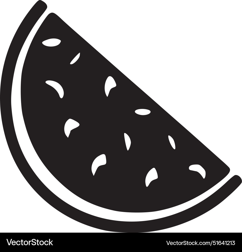Watermelon - minimalist and simple silhouette Vector Image