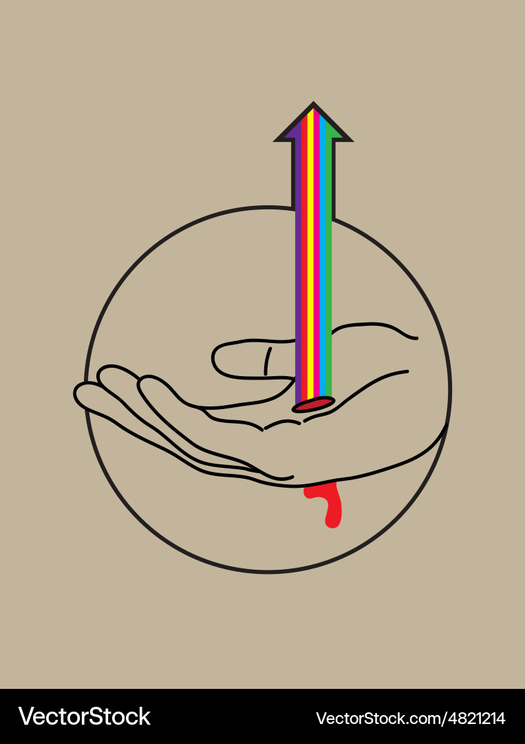 Hand of god Royalty Free Vector Image - VectorStock