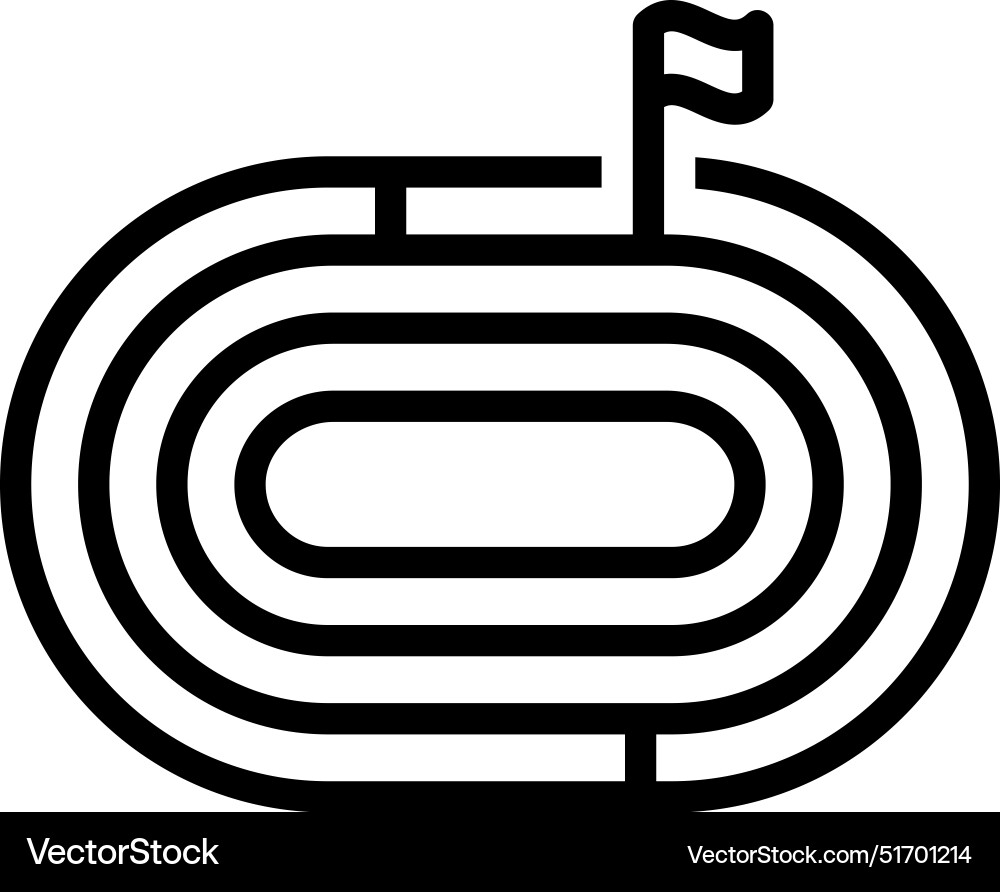 Running track Royalty Free Vector Image - VectorStock