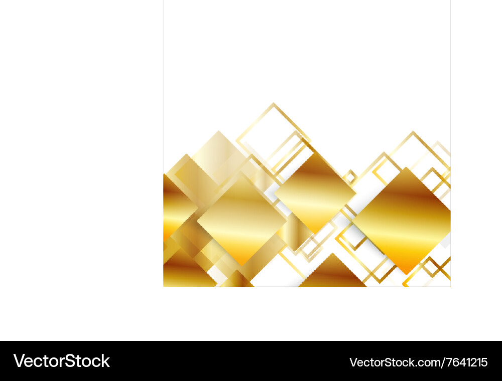 Abstract geometric gold background Royalty Free Vector Image