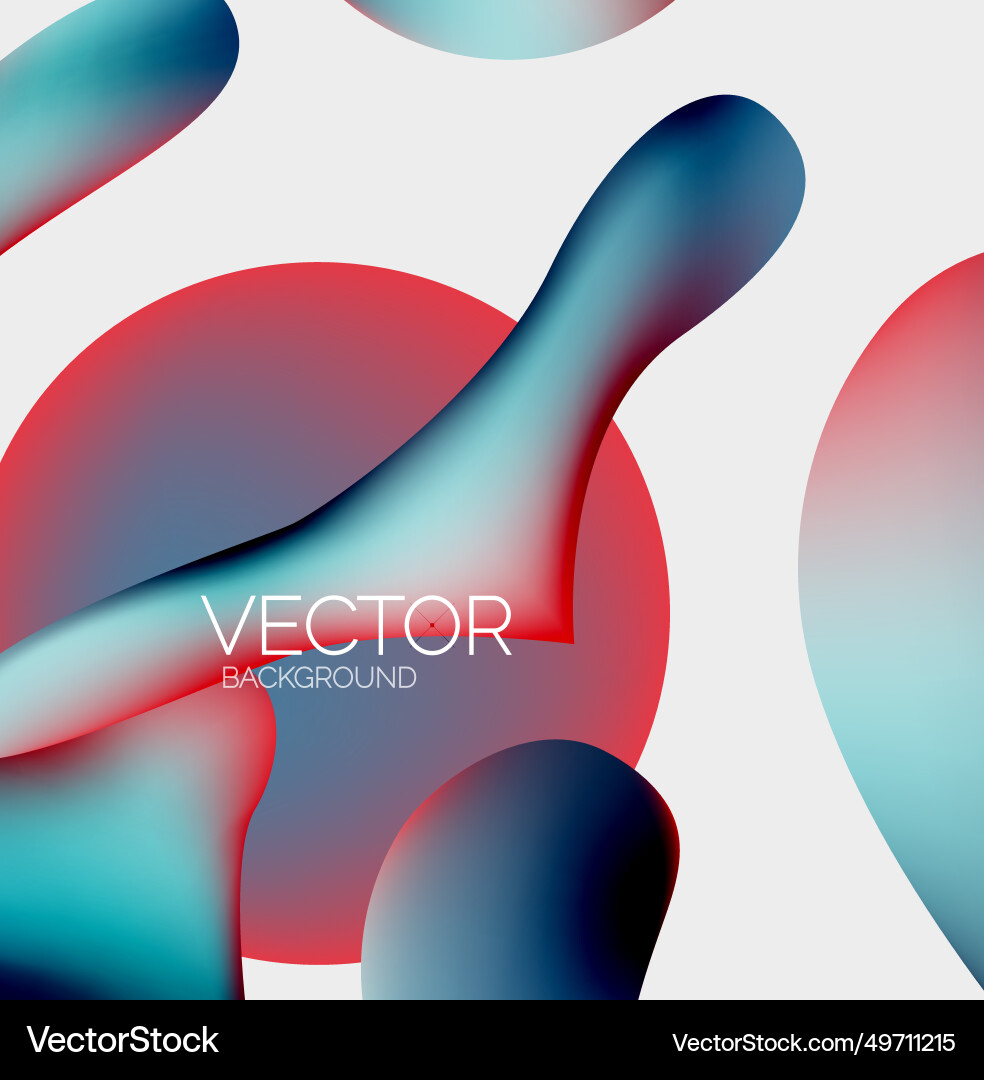 Abstract liquid bubble background Royalty Free Vector Image