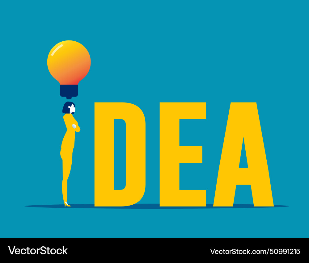 Business creating idea beginnings Royalty Free Vector Image