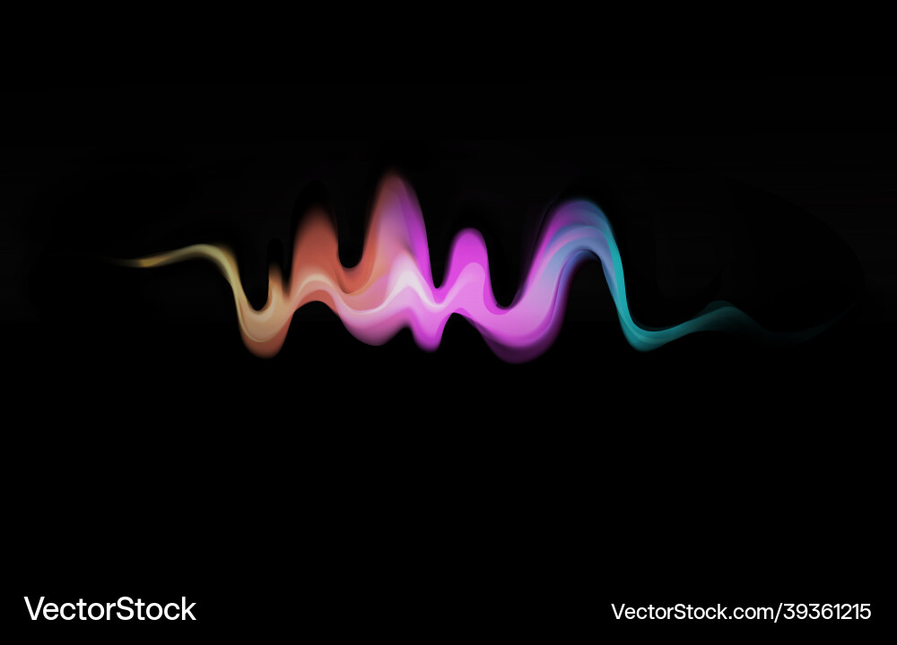 Colorful dynamic wave Royalty Free Vector Image
