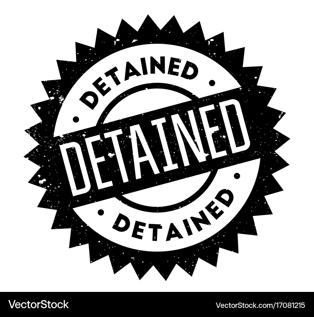 Detained rubber stamp Royalty Free Vector Image