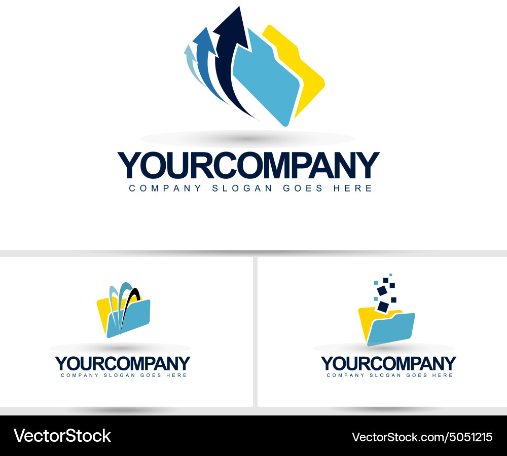 Documents logo Royalty Free Vector Image - VectorStock