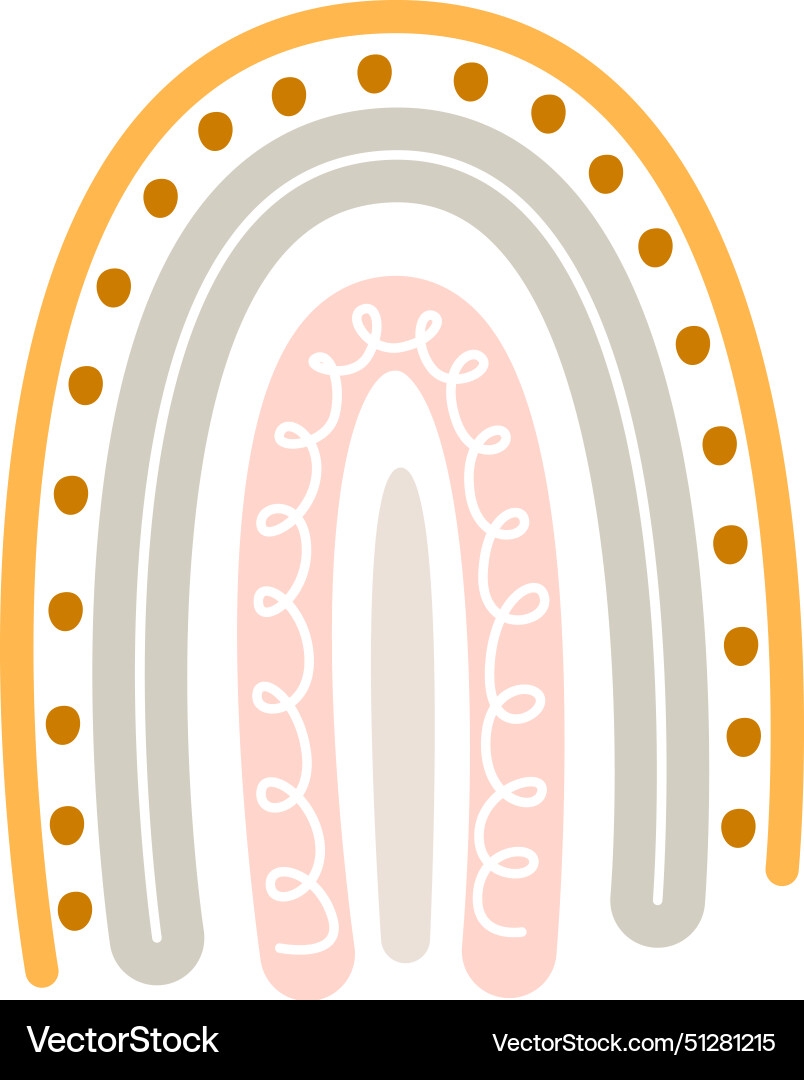 Hand drawn rainbow Royalty Free Vector Image - VectorStock