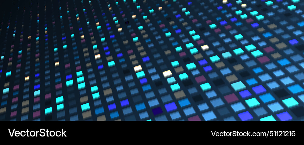 Abstract technology digital circles of particles Vector Image