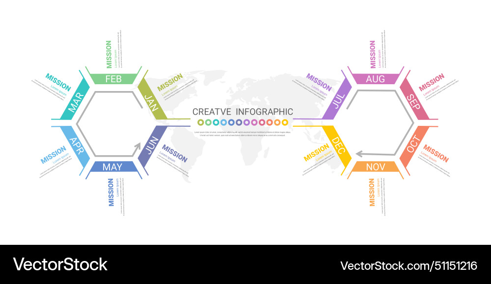 Presentation graph business infographics template Vector Image