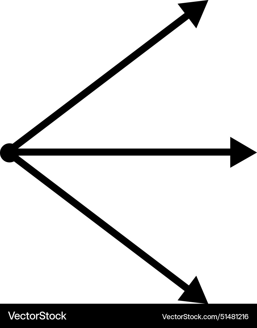 Three arrows Royalty Free Vector Image - VectorStock