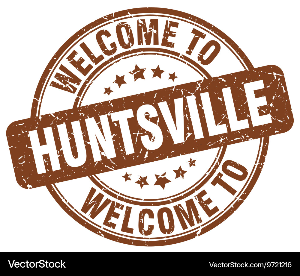 Welcome to huntsville Royalty Free Vector Image