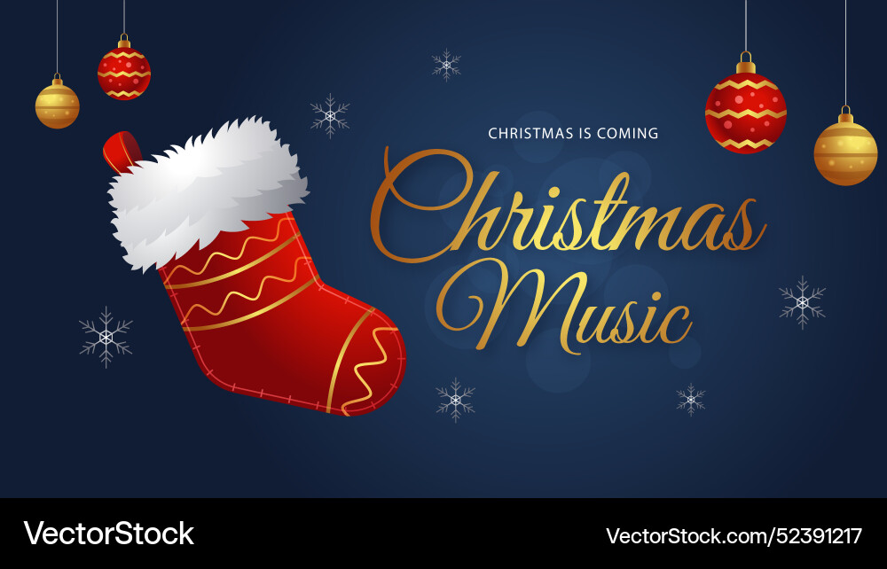 Christmas season youtube thumbnail Royalty Free Vector Image