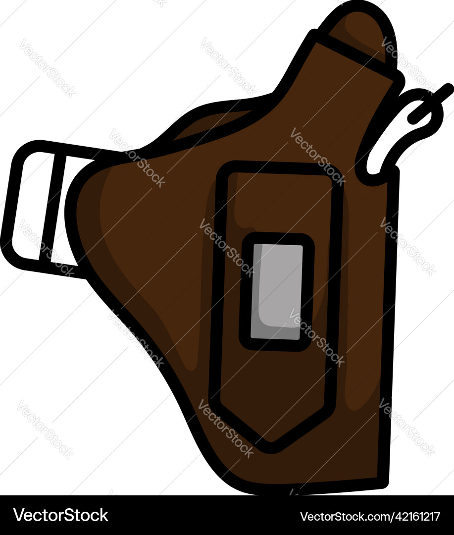 Police holster gun icon Royalty Free Vector Image