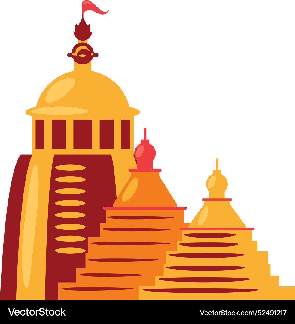 Prambanan temple in india Royalty Free Vector Image