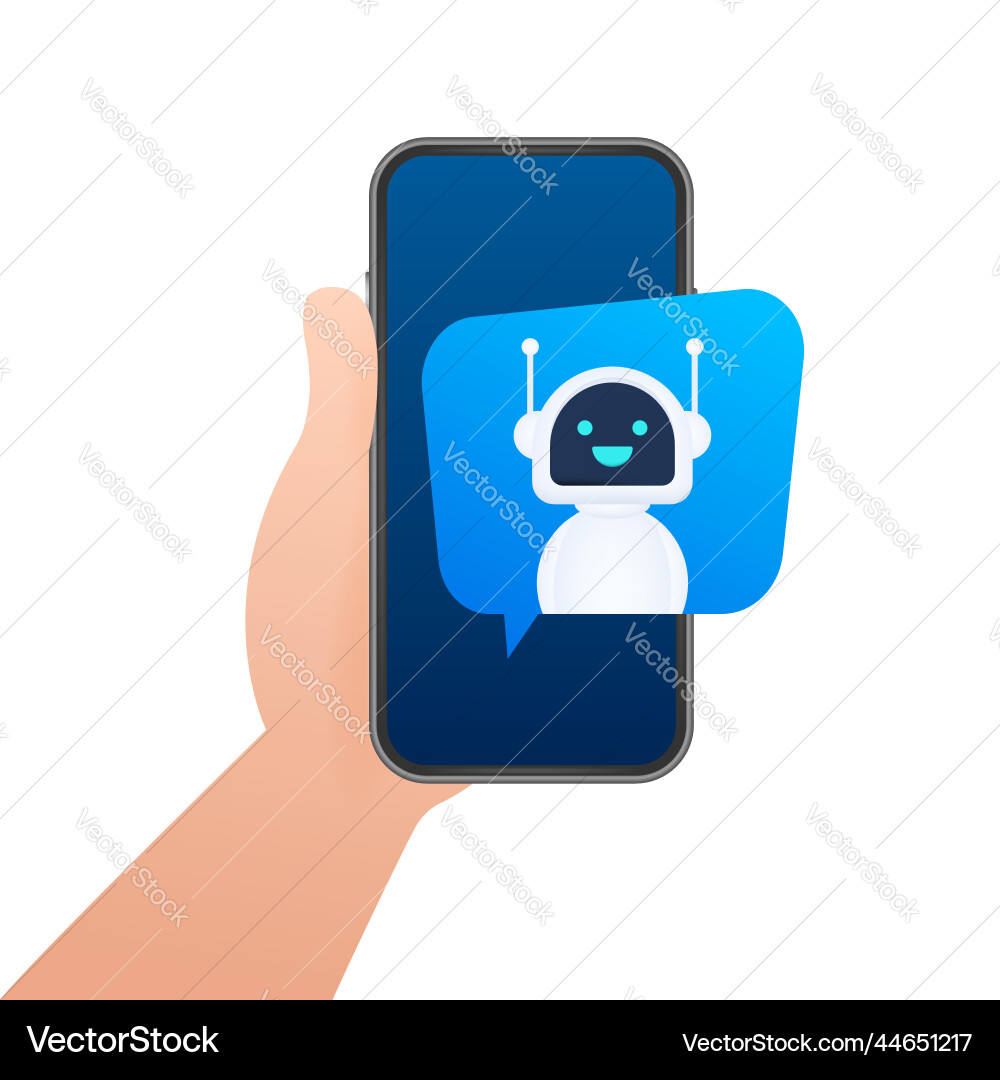 Roboter-Symbol Bot-Zeichen Design Chatbot Symbol Vektorbild