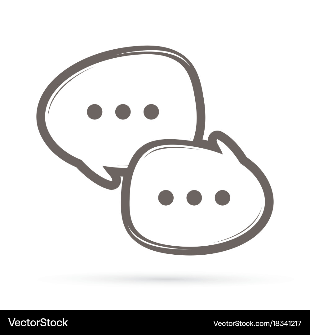 Speech Bubbles Communication Royalty Free Vector Image