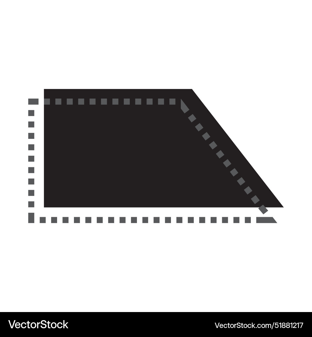 Trapezoid icon symbol Royalty Free Vector Image